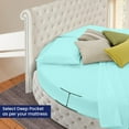 500-TC Egyptian Cotton Full Round Bed Sheet Set – Fits 80" Diameter ...