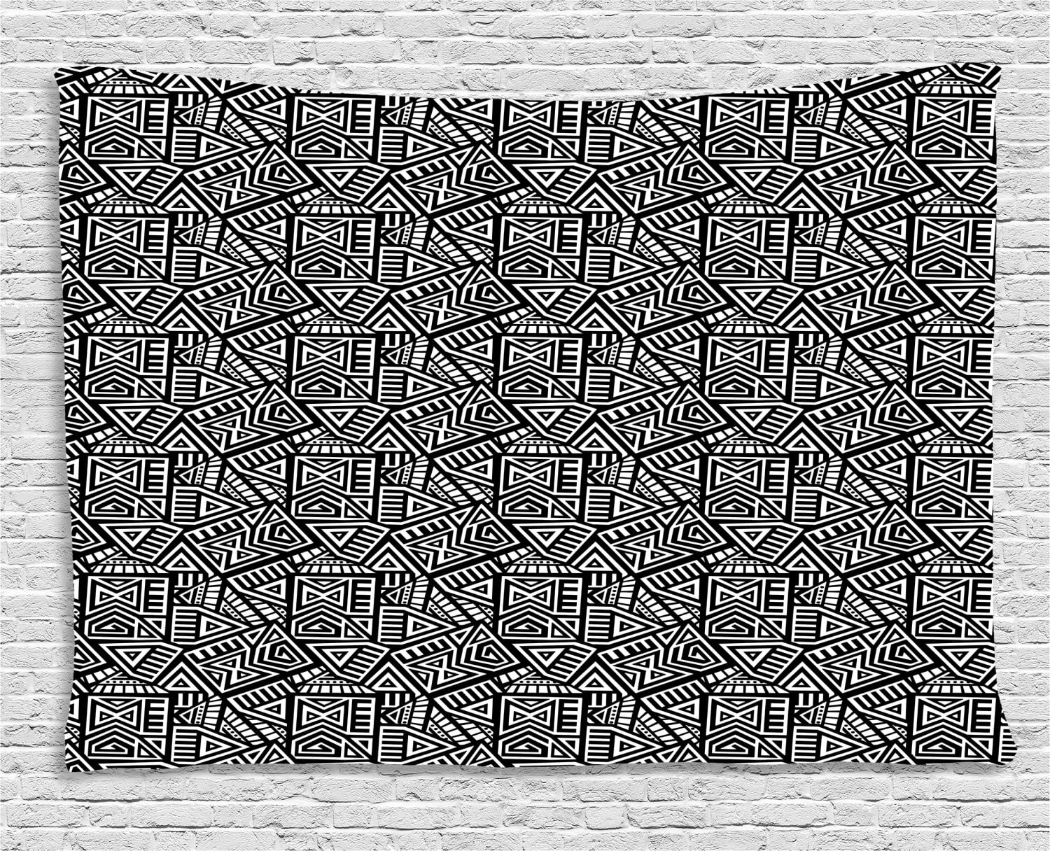 Aztec Tapestry, Geometric Maze Pattern Inspired by Tribal Culture ...