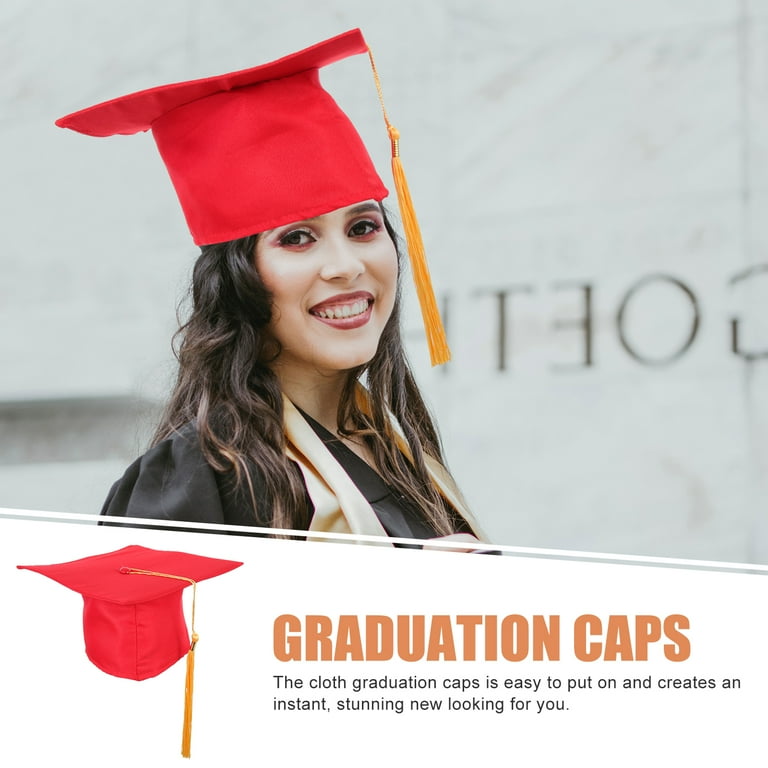Red Graduation Caps Air