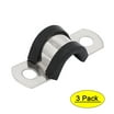 20mm Stainless Steel U Shape Pipe Strap Cable Clips Clamps Fasteners ...