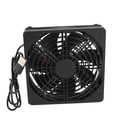 Rupoun 2pcs Computer Case Ultra Silent Quiet Cooling 5V USB PC Cooler ...