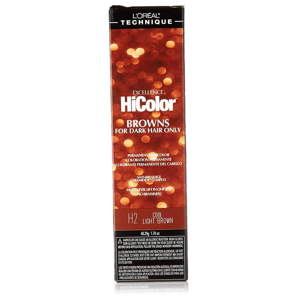 Loreal Excellence Hicolor H02 Tube Cool Light Brown 1.74 Ounce (51Ml ...