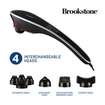 Brookstone Cordless Hot and Cold Percussion Deep Tissue Massager Gun, 6 Intensity Levels ...