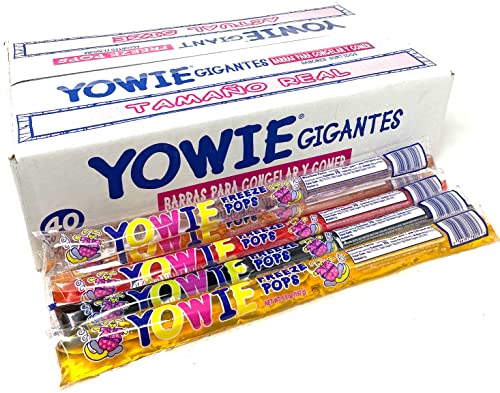 Yowie Giant Assorted Flavors Freeze Pops - 40 x 5.5oz - Walmart.com