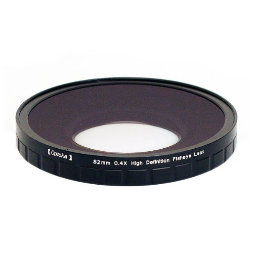 Opteka 82mm 0.4X HD2 Large Element Fisheye Lens for Professional Video ...
