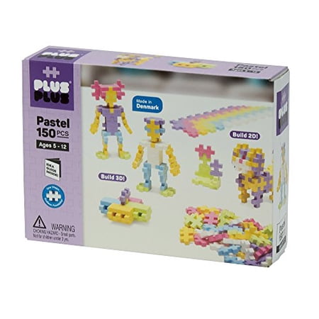 PLUS PLUS – Open Play Set – 150 Piece Pastel Color Mix – Construction ...