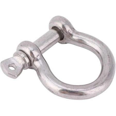 4Pcs D-Ring Shackle 304 Stainless Steel Screw Pin Anchor Shackle Bow ...