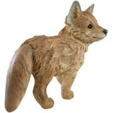Ebros Realistic Faux Driftwood Finish Snooping Baby Fox Cub Resin ...