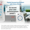 AT&T 2-Handset Connect to Cell with Answering System and Antibacterial ...