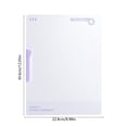 A4 Rotating Ring Binder, Transparent Frosted Folder for Exam Papers and ...