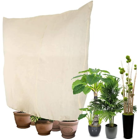 Winter Plant Frost Protection Cover, Plant Fleece Jacket for Plants ...