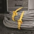 ONE TIE 14-Inch 2 Pack Yellow Reusable Tie Strap, Indoor and Outdoor ...