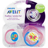 Philips AVENT Baby Freeflow Pacifier 18m+, Pink, 2 pack, SCF186/28 ...