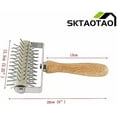 FEFEDFAA-Time-Saver Pizza Dough Roller Docker with Wood Handle, for ...