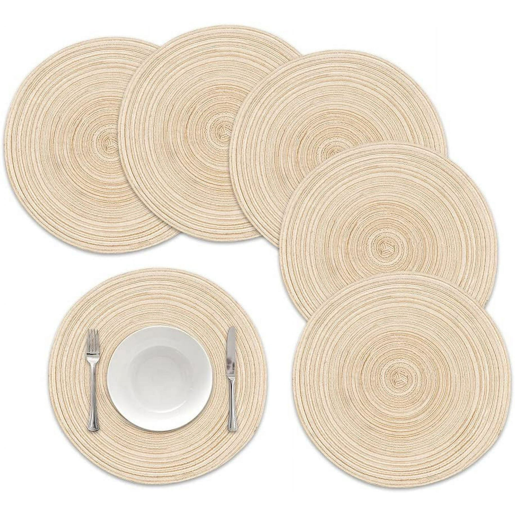 Click here for Amdohai Round Placemats  Round Braided Place Mats... prices