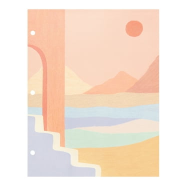 Mintgreen Two Pocket Paper Folder, Landscape Design, 3-Prong, Letter ...