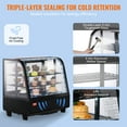 VEVOR Refrigerated Display Case Bakery Display Fridge Case 3.5 cu ft ...