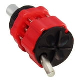 12-in-1 Ratcheting Compact Multi-Bit Short Stubby Screwdriver Set, Red ...