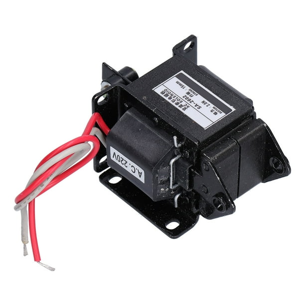 Push Pull Electromagnet, 15mm Stroke Traction Electromagnets Open Frame ...