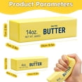 2Pcs Giant Butter Squishy Set Include 1Pc 9.45 Inch and 1Pc 5.5 Inch ...
