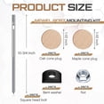 2 Set Wood Newel Mounting Kit Newel Post Fastener Installation Kit for ...