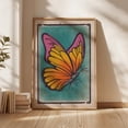 Affixzi Monarch Butterfly Lotería Poster, Vintage Mexican Wall Art ...