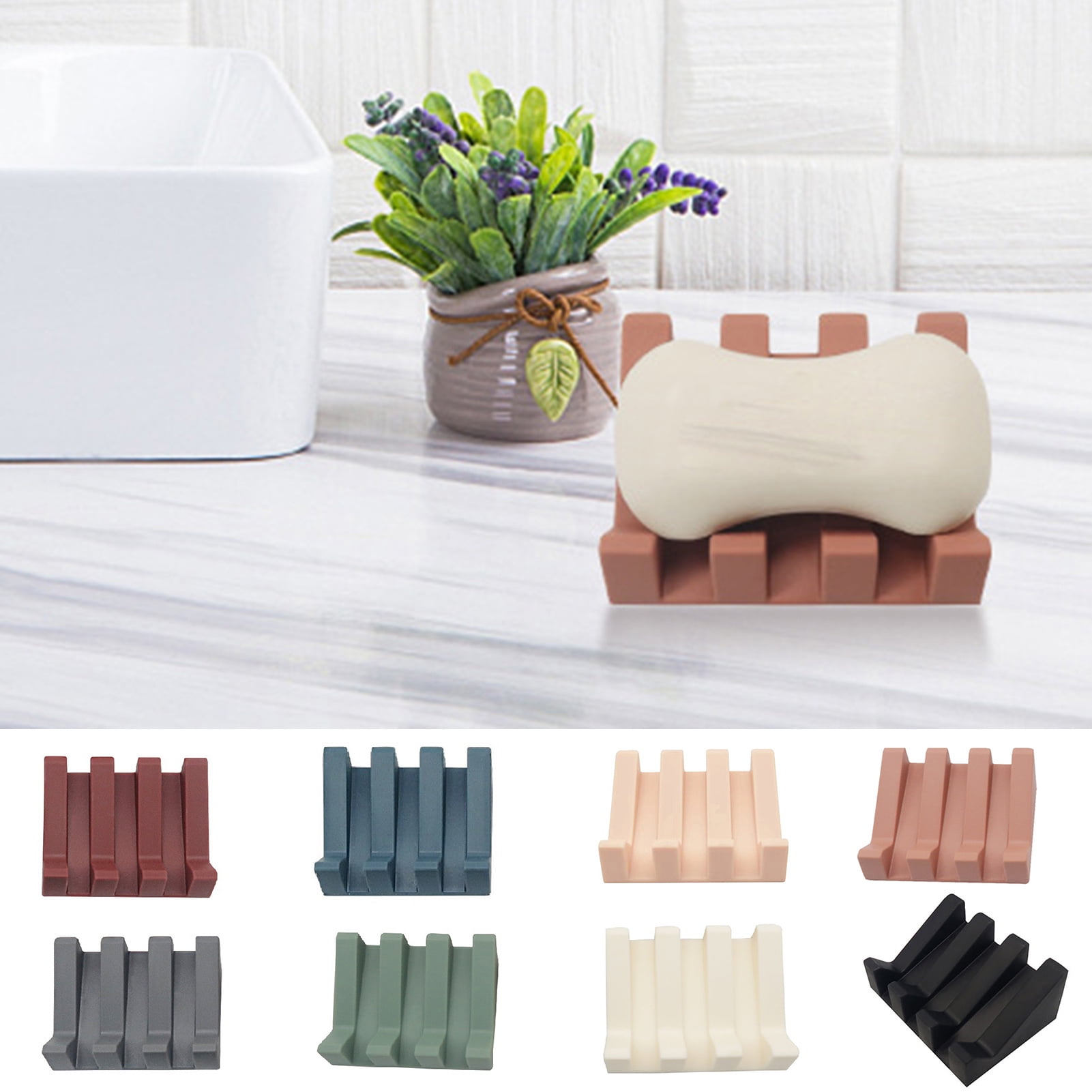 Click here for Unbranded Soap Dish Easy Clean Self-Draining Silic... prices