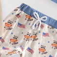 Baby Boy Summer Clothes RED WHITE AND FERAL USA Short Sleeve Romper ...