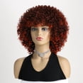 Burgundy Gradient Wig for Women | High Temperature Fiber | 30cm Length ...