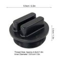 Pool Drain Plug 1.5" For Return Line Threaded With O-ring Winterizing Cap - Walmart.com