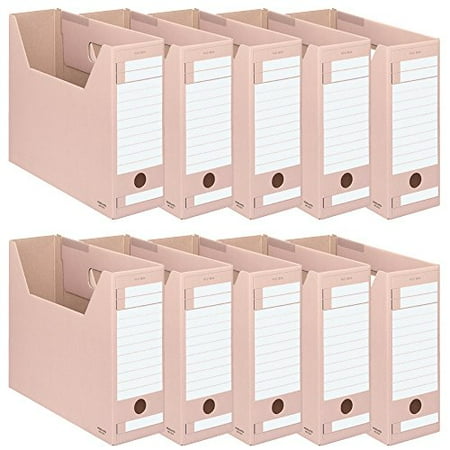KOKUYO File Box D Type Storage Width 94mm A4 10 Pieces Pink | Walmart ...