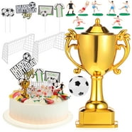Soccer Cake Topper, 28 PCS Qoadwem Soccer Ball Player Cake Topper for ...