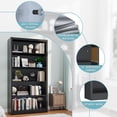 Bookshelves and Bookcases with Doors, Metal Shelving Unit, Freestanding ...