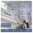 Cobweb Duster with Extension Pole - 20ft Reach - Indoor Outdoor Cobweb ...