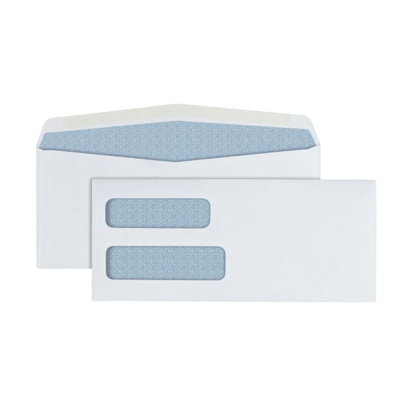 Office Depot Double-Window Envelopes, #10 (4 1/8in. x 9 1/2in.), White ...