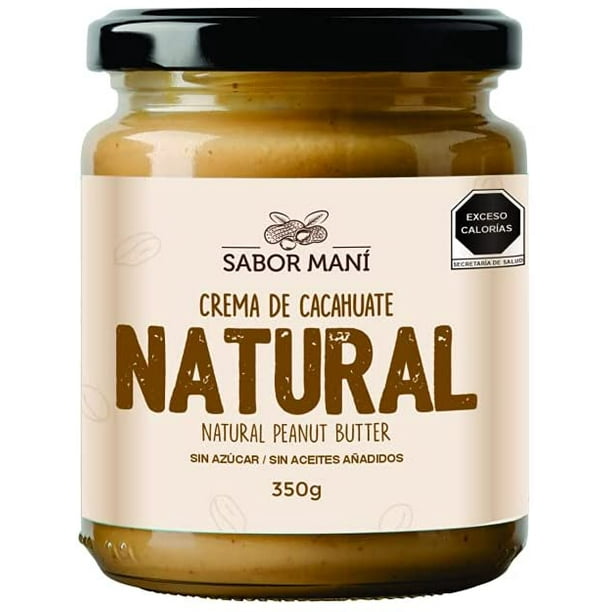 Crema de cacahuate SABOR MANI natural sin azúcar 350g SABOR MANI ...