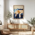 Affixzi Yellow Labrador Retriever Sleeping Minimalist Abstract Dog Wall ...