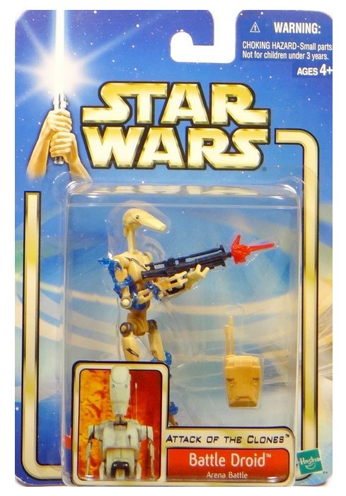 star wars attack of the clones red battle droid variant arena battle ...