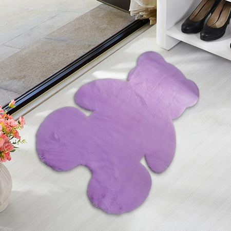 Bear Shaped Rug Soft Carpet Throw Indoor Living Room Hallway Bedroom ...