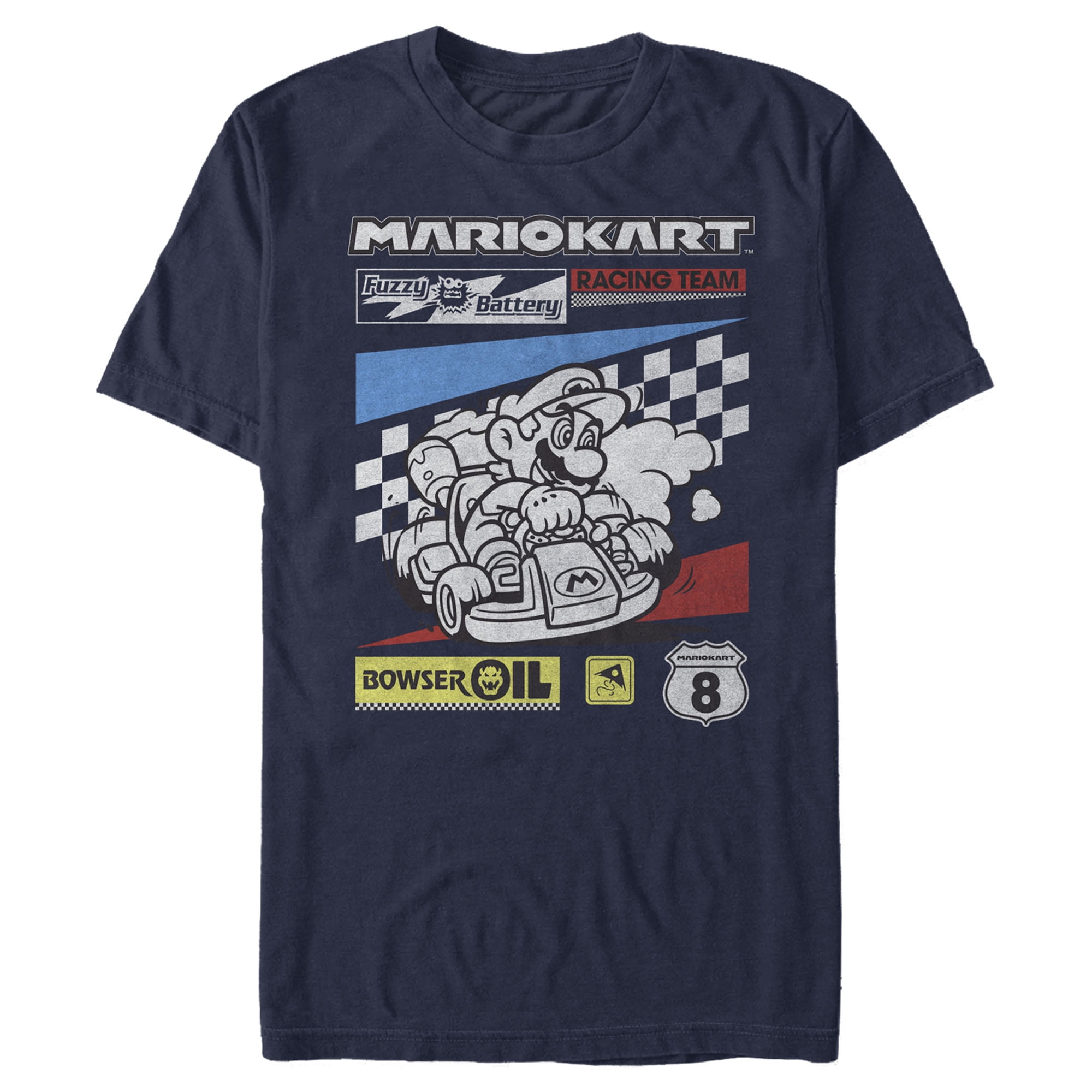 Nintendo - Men's Nintendo Mario Kart Racing Team T-Shirt - Walmart.com ...