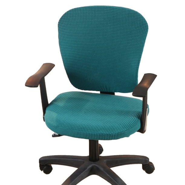 Universal Swivel Chair Cover Solid Corn Velvet Split Computer Office ...