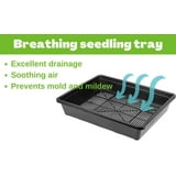 BeGrit Seedling Trays 5-Pack 15x12 inch Mesh Bottom Tray Plastic Plant ...