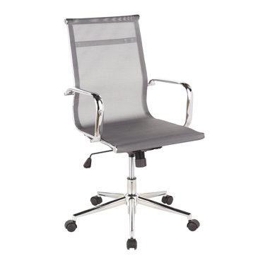 Master Contemporary Armless Adjustable Task Chair in White Faux Leather ...