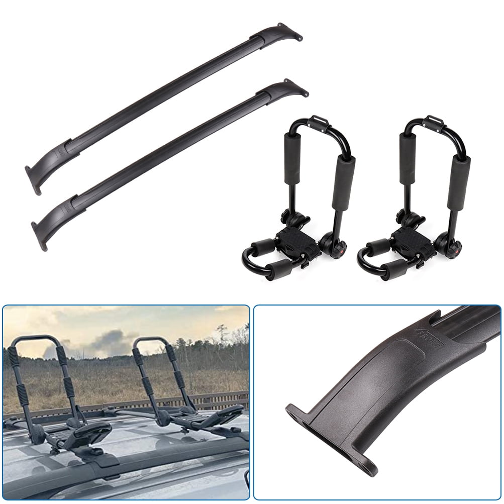 AUTOMUTO Cross Bars J-Style Kayak Rack Fit for Cadillac Escalade 2015 ...