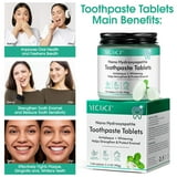 150 Spearmint Tablets Chewable Toothpaste Tablets, Fluoride Free & Eco ...