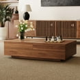 gaoyangjiaju Mid-Century Modern Expandable Coffee Table with Storage ...