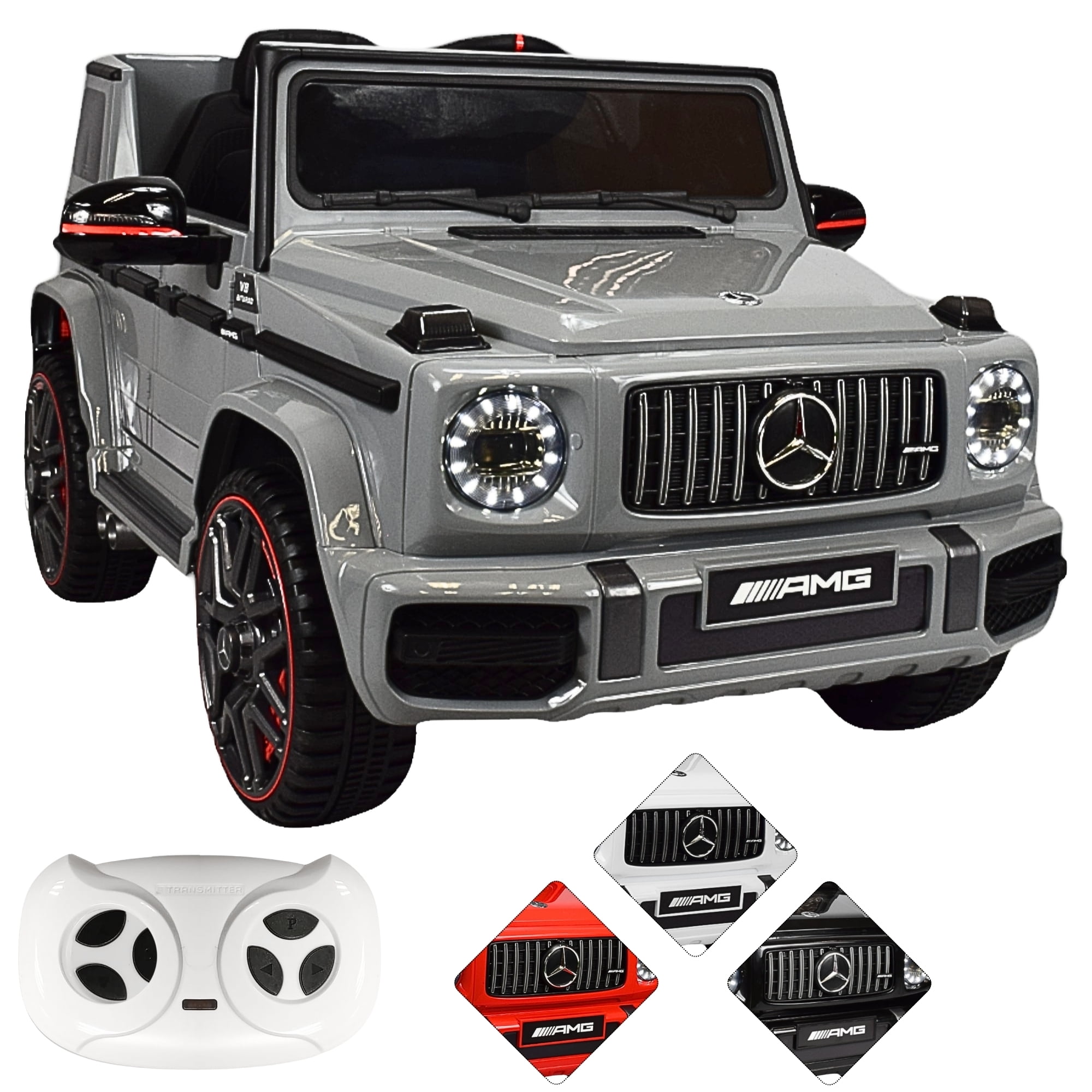 Camioneta Mercedes-Benz Montable Electrico Control Remoto 12v - Gris ...