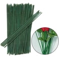 Homena 100pcs Plastic Floral Stem, Artificial Flower Rod, for The ...