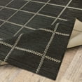 Mainstays Charcoal Checkered Woven 7’ x 10’ Outdoor Rug - Polypropylene ...