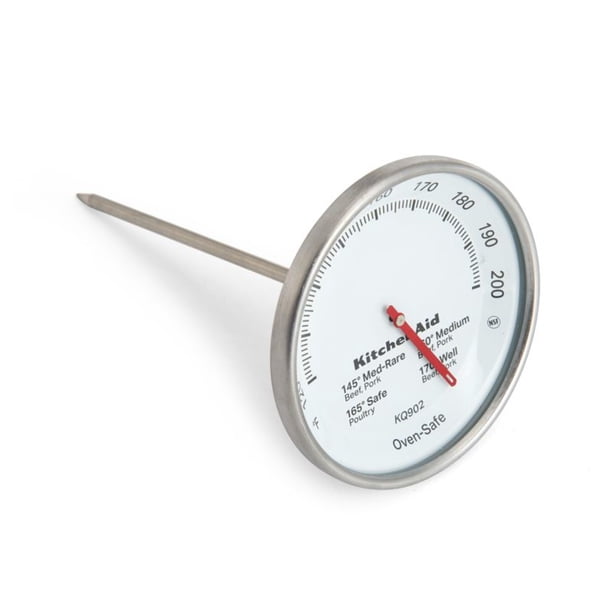 KitchenAid Leave-in Meat Analog Thermometer with Easy to Read 3-inch ...